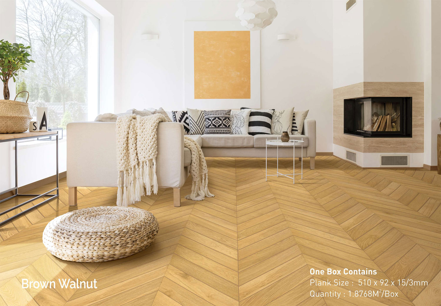 Chevron Engineered Hardwood Flooring - DP ENTERPRISES