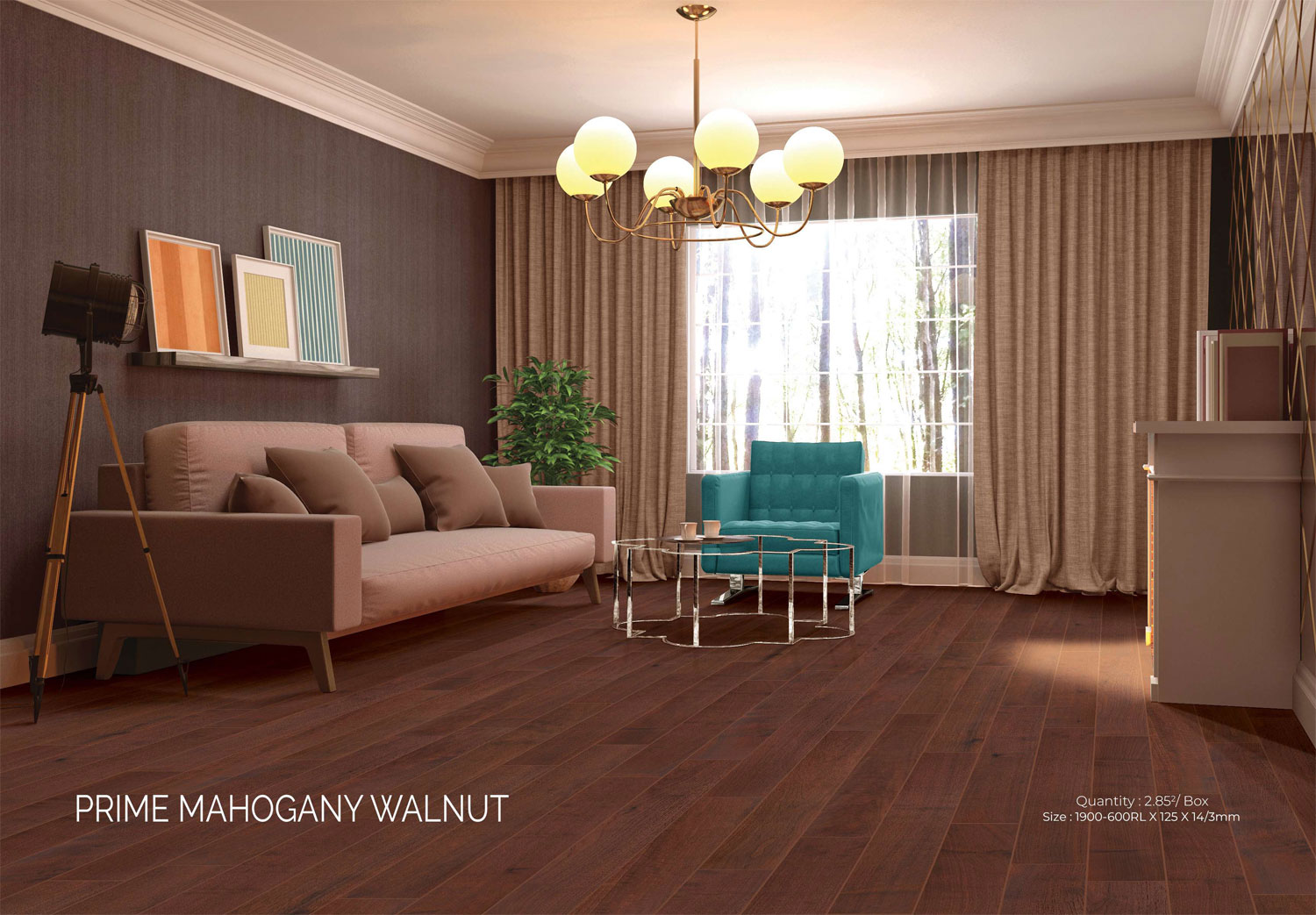 Walnut Slim Engineered Hardwood Collection - DP ENTERPRISES